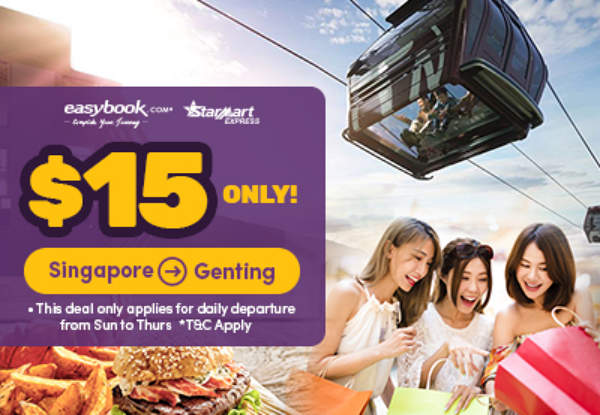 Cheap Bus Ticket from Singapore to Genting Highlands