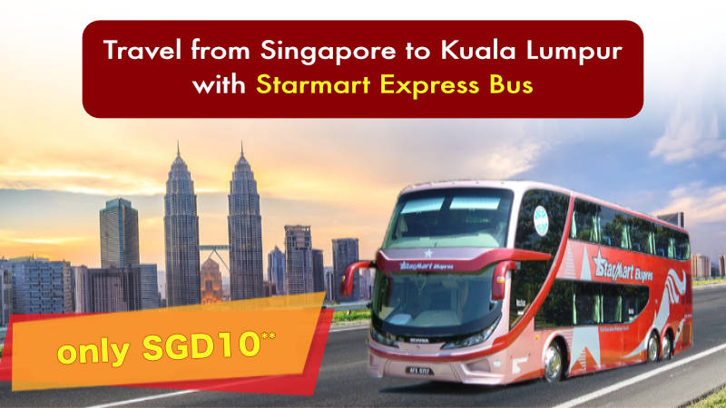 $10 Bus Ticket from Singapore to Kuala Lumpur